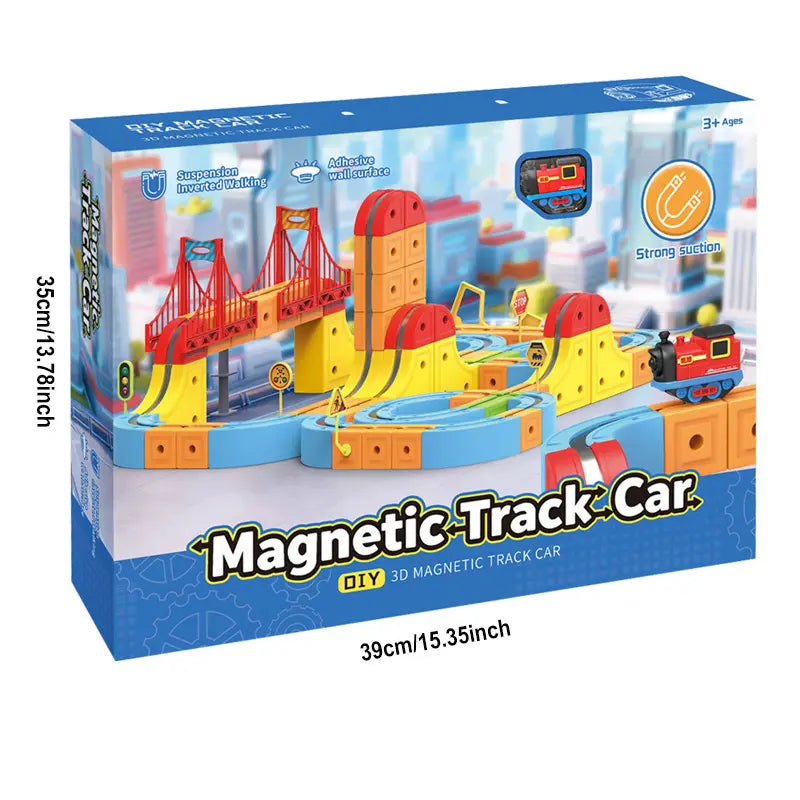 Electric Train Set Flexible Race Track Rail Toys, Building Toy Train T ...